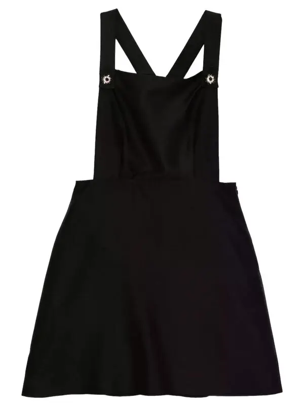 MACGRAW Apron Mini Dress - Black