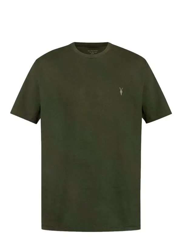 ALLSAINTS Logo-embroidered T-shirt - Green