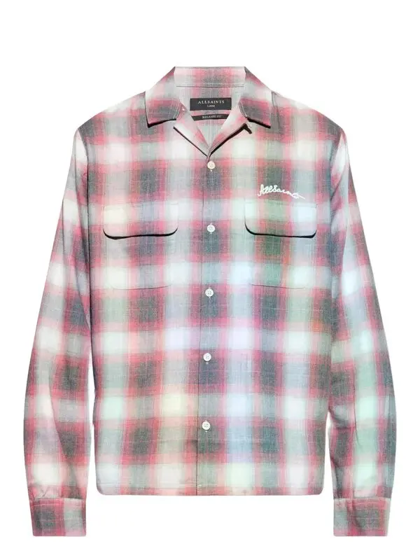 ALLSAINTS Shams Plaid Pocket Shirt - Red