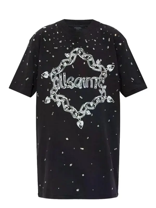 ALLSAINTS Embellished Mini Dress - Black