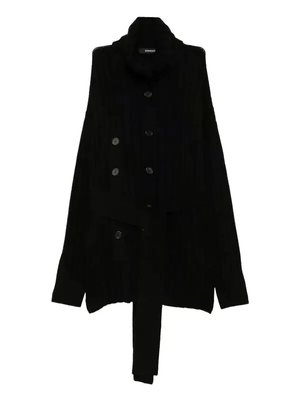 SONGZIO High-neck Cardigan - Black