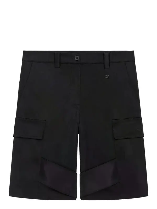 COURREGES Belt-loop Shorts - Black