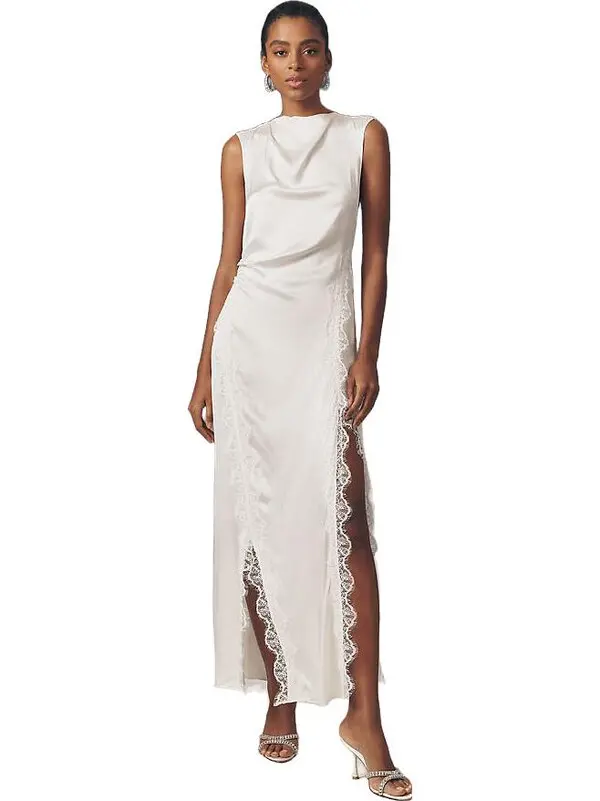 Shona Joy Allegra Column Maxi Dress - Ivory