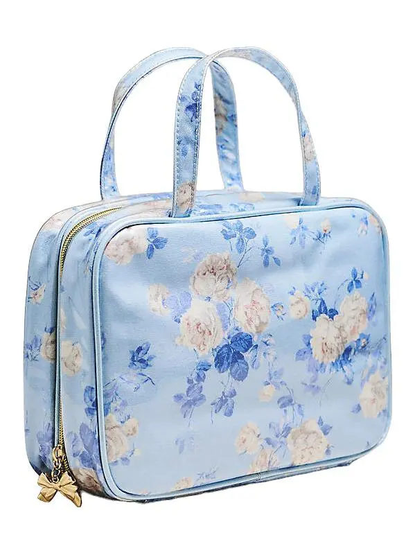 LoveShackFancy Travel Cosmetic Bag - Whisper Blue