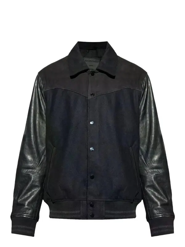 ALLSAINTS Leather Panelled Jacket - Black