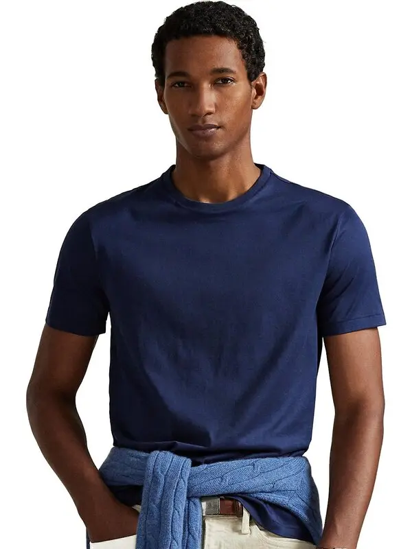 Ralph Lauren Standard Fit Lisle T-shirt - Newport Navy