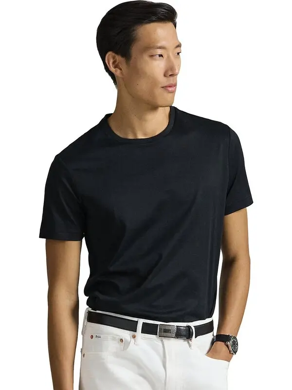 Ralph Lauren Standard Fit Lisle T-shirt - Polo Black