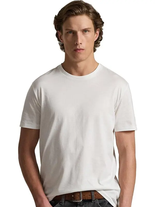 Ralph Lauren Standard Fit Lisle T-shirt - White