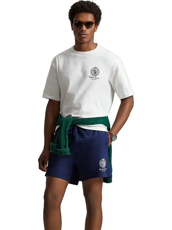 Ralph Lauren 5-inch Relaxed Fit Jersey Graphic Short - Newport Navy