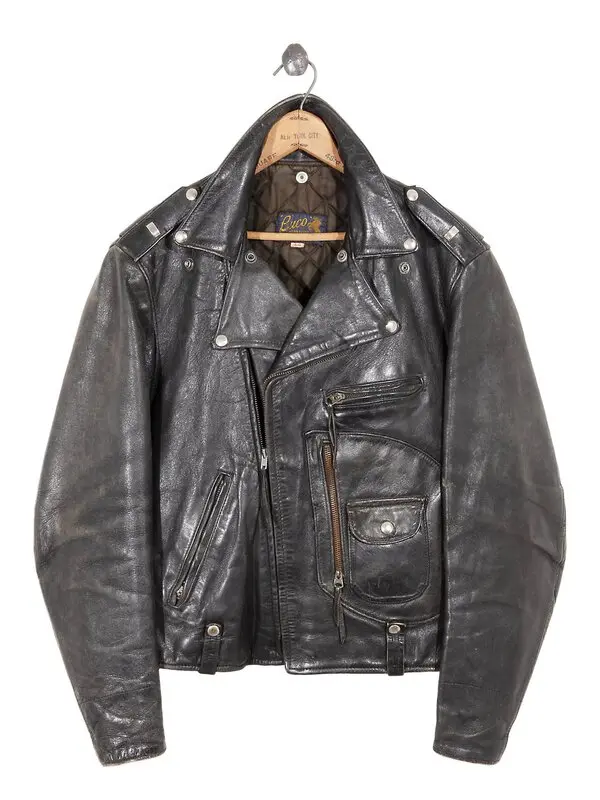 Ralph Lauren 1950s-'60s Buco™ J-24 Leather Moto Jacket - Black