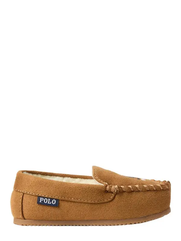 Ralph Lauren Polo Bear Faux-shearling Slipper - Tan