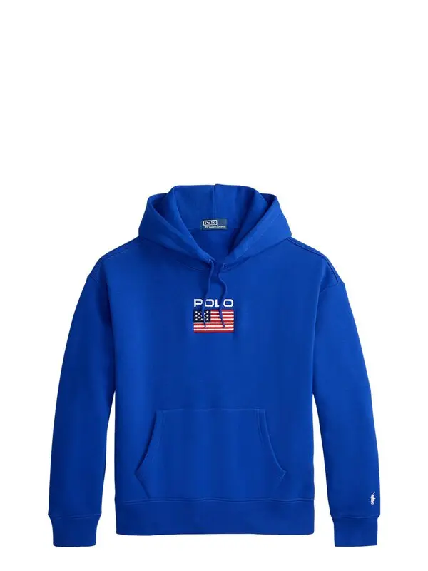Ralph Lauren Flag Fleece Hoodie - Sapphire Star