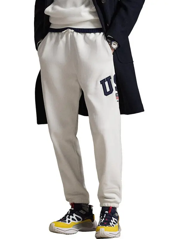 Ralph Lauren Flag Fleece Sweatpant - White