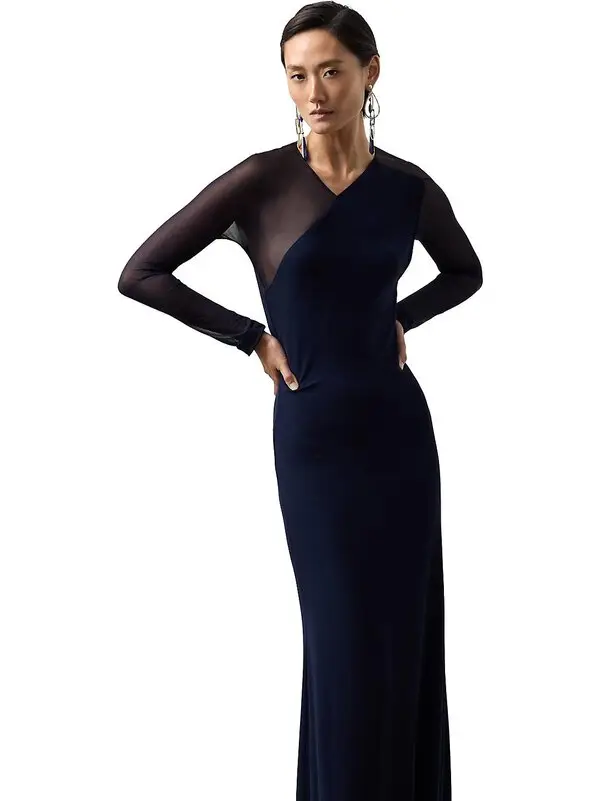Ralph Lauren Brynn Jersey Gown - Icon Navy