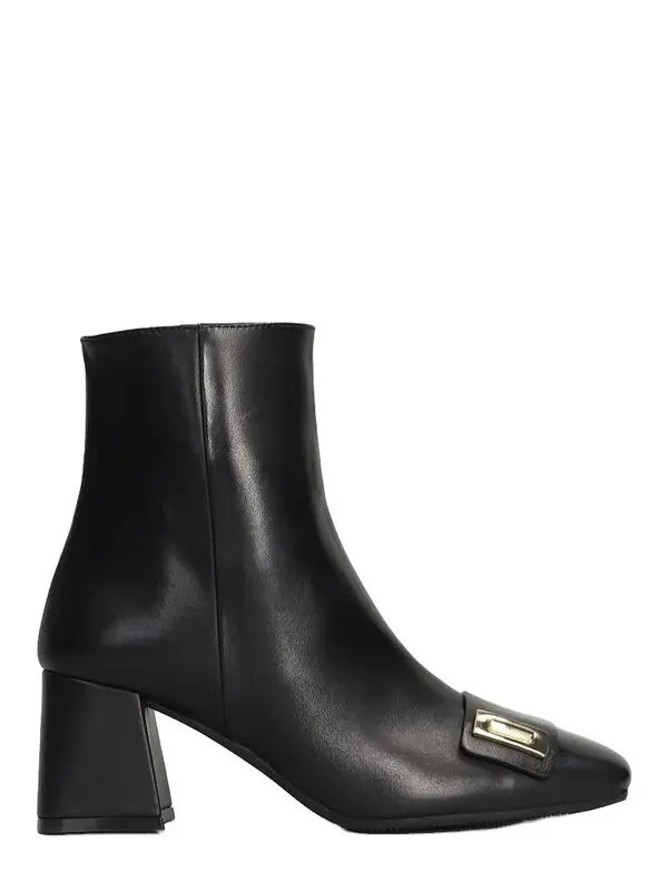 EVALUNA High Heel Ankle Boots - Black