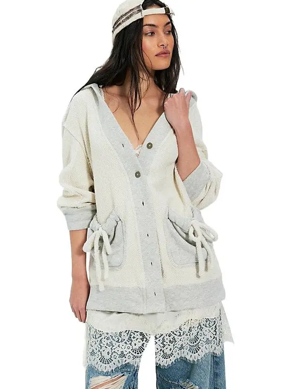 Free People Malibu Cardigan - Heather Grey