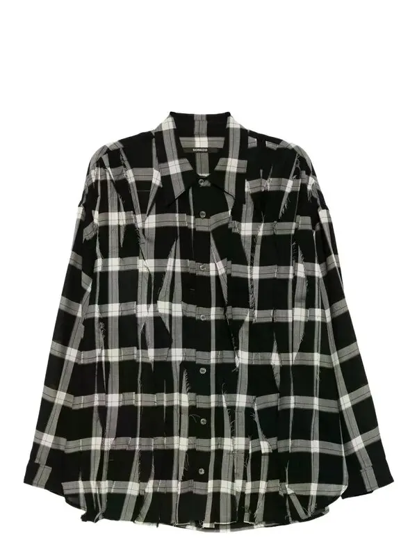 SONGZIO Plaid Shirt - Black