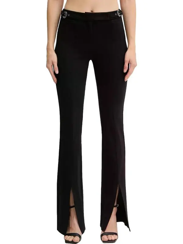 Versace Buckle Detail Trousers - Black