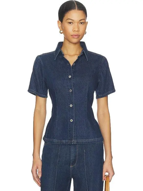 DL1961 Joice Aura Denim Shirt - Inkwell