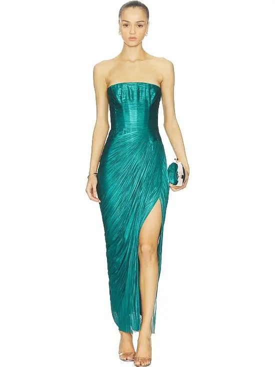 MARIA LUCIA HOHAN X Ruby Dress - Teal