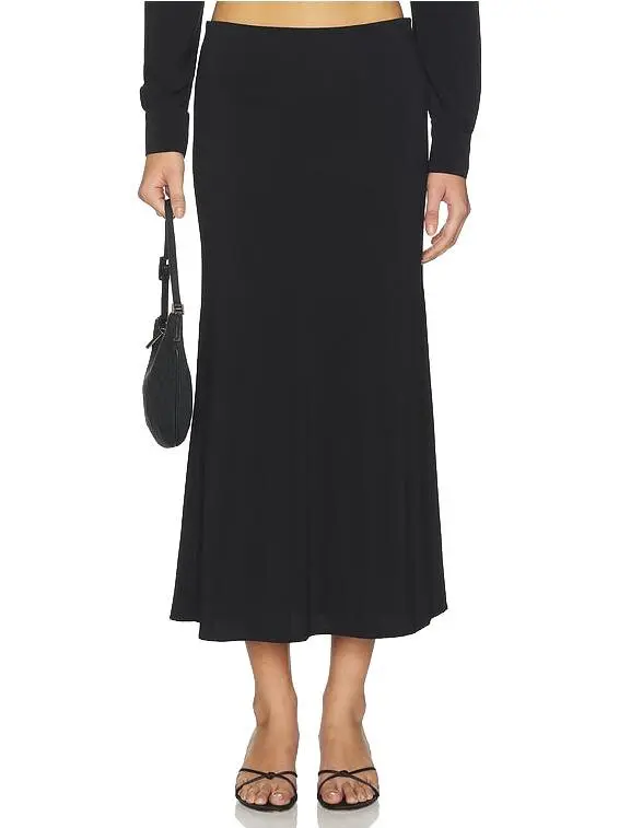 BELLA VENICE The Jessie Slip Maxi Skirt - Black