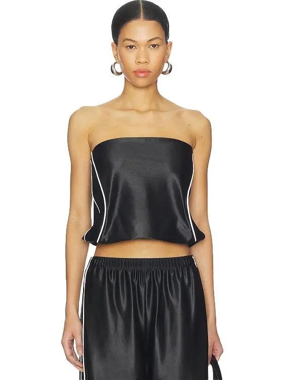 Alexander Wang Strapless Bubble Top - Black