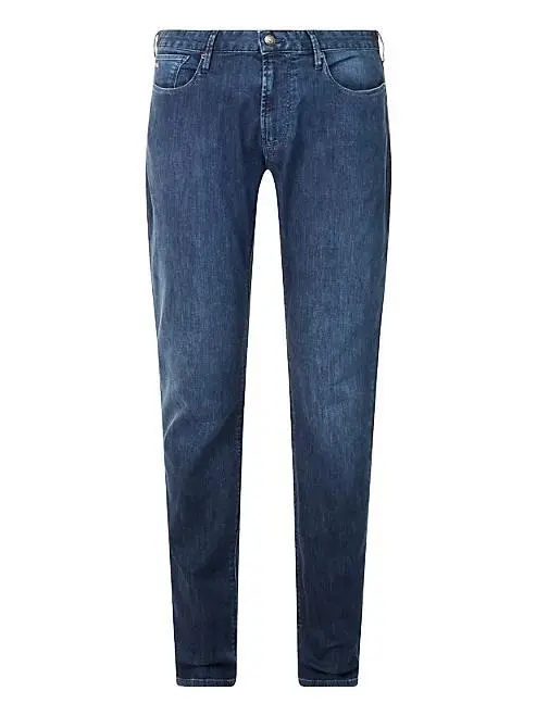 Emporio Armani Slim-fit Denim Jeans - Medium Blue Denim