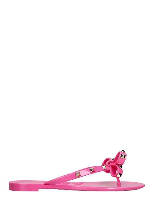 Valentino Garavani Rockstud Rubber Sandals - Pink