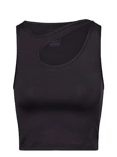 On Studio Cut-out Stretch-woven Top - Black