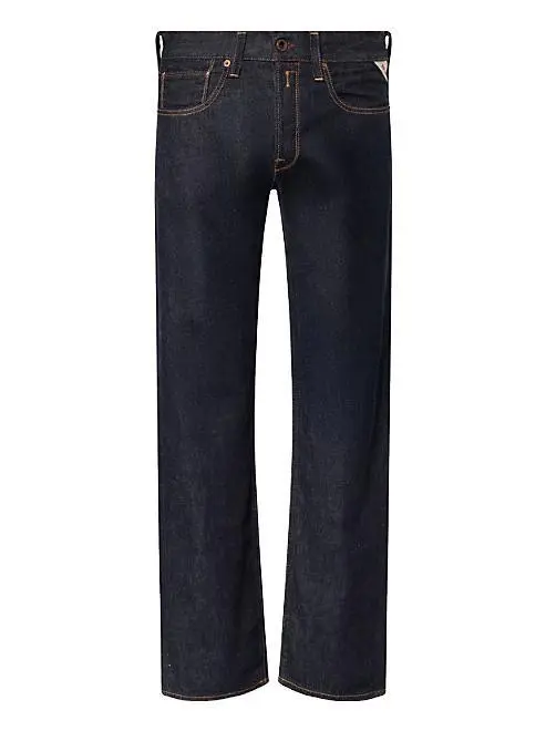 REPLAY Deryck Regular Straight-leg Denim Jeans - Dark Blue