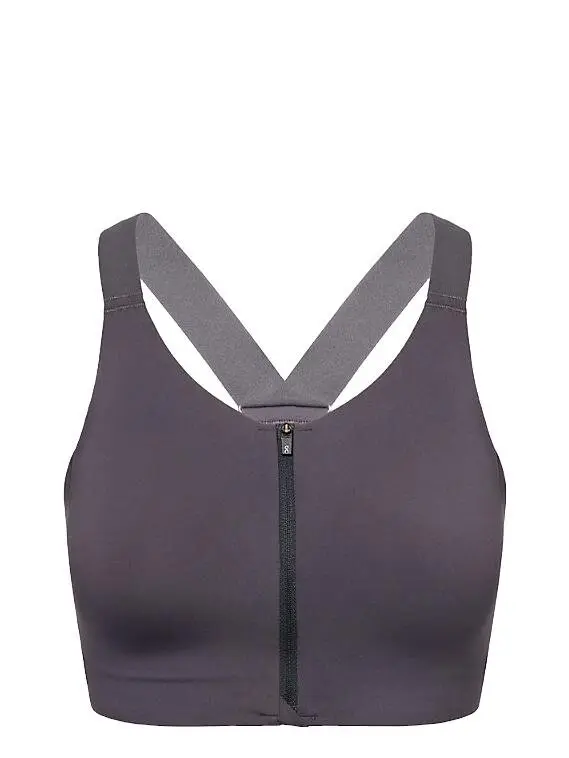 On Endurance Zip Stretch-woven Sports Bra - Eclipse