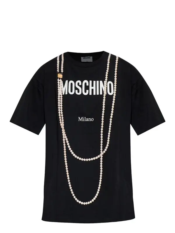 Moschino Printed T-shirt - Black