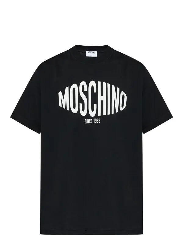Moschino T-shirt With Printed Logo - Black