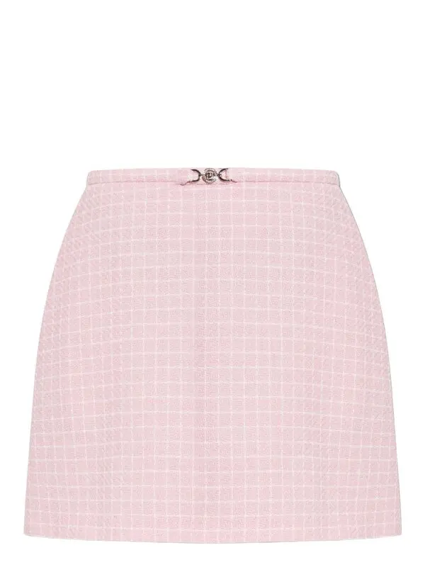 Versace Plaid Mini Skirt - Pink