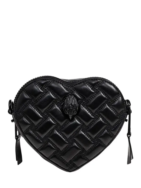 Kurt Geiger Kensington Heart Shoulder Bag - Black