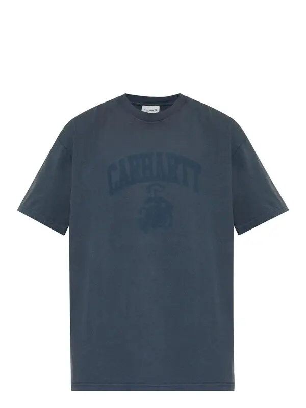 Carhartt Work In Progress T-shirt With Logo - Navy Blue