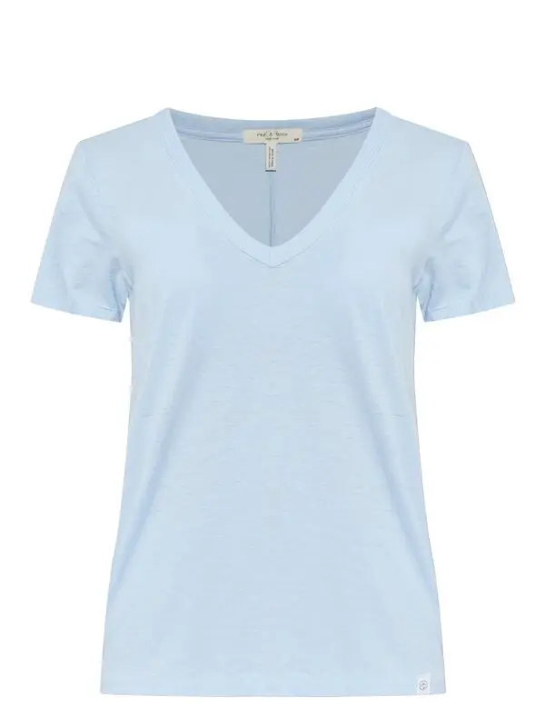 Rag & Bone V-neck T-shirt - Light Blue
