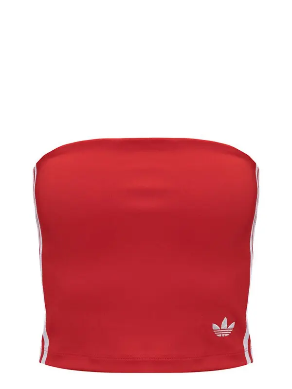 ADIDAS ORIGINALS Off-shoulder Top - Red