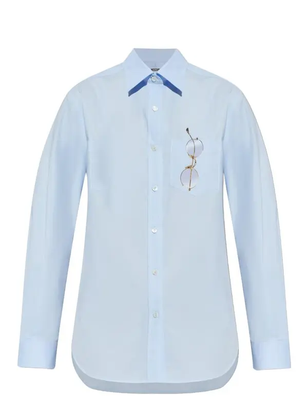 Moschino Pocket Shirt - Light Blue