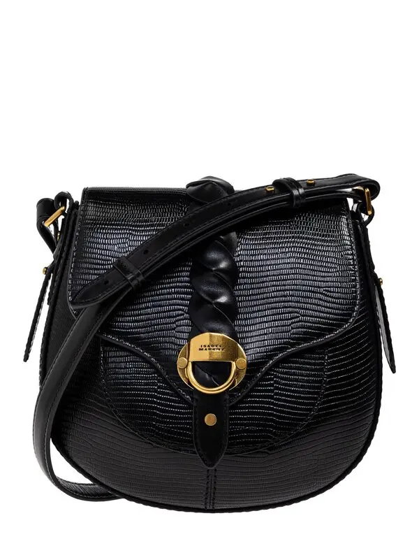 Isabel Marant Leather Shoulder Bag ‘altay Small - Black