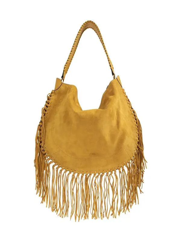 Isabel Marant Suede Hobo Shoulder Bag - Yellow