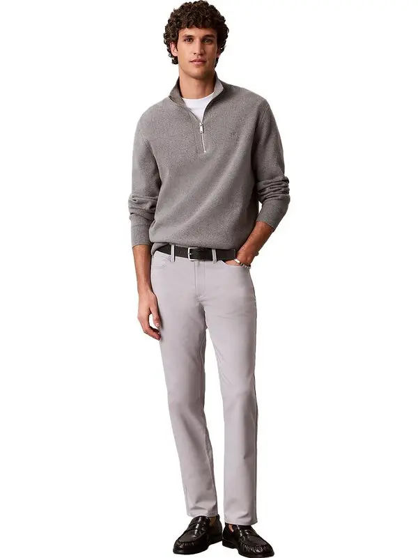 Calvin Klein Slim Fit 5-pocket Pant - Alloy