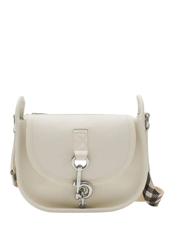 Burberry Mini B Clip Cross-body Bag - White