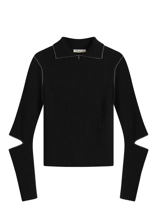You Must Create Peeka Jumper - Black
