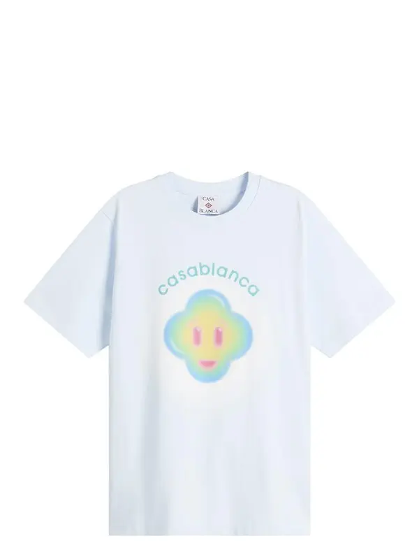 Casablanca Airbrush Smiley Classic T-shirt - Blue