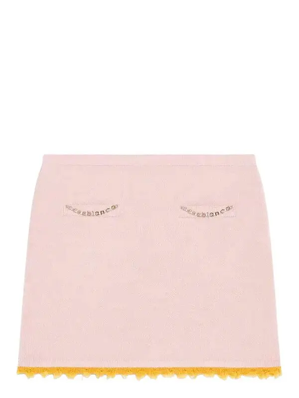Casablanca Double Face Merino Mini Skirt - Multicolor