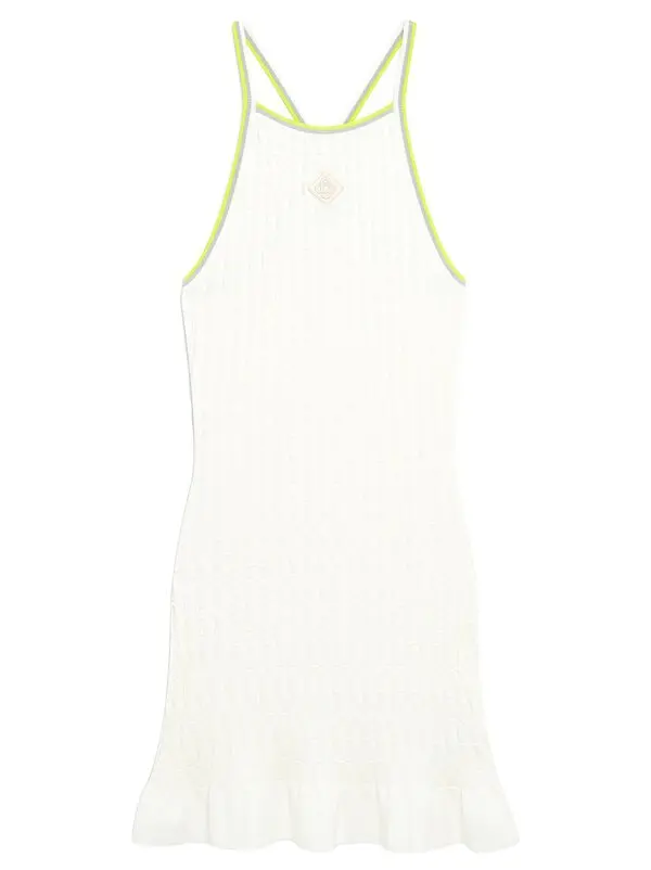Casablanca Strappy Tennis Mini Dress - Green
