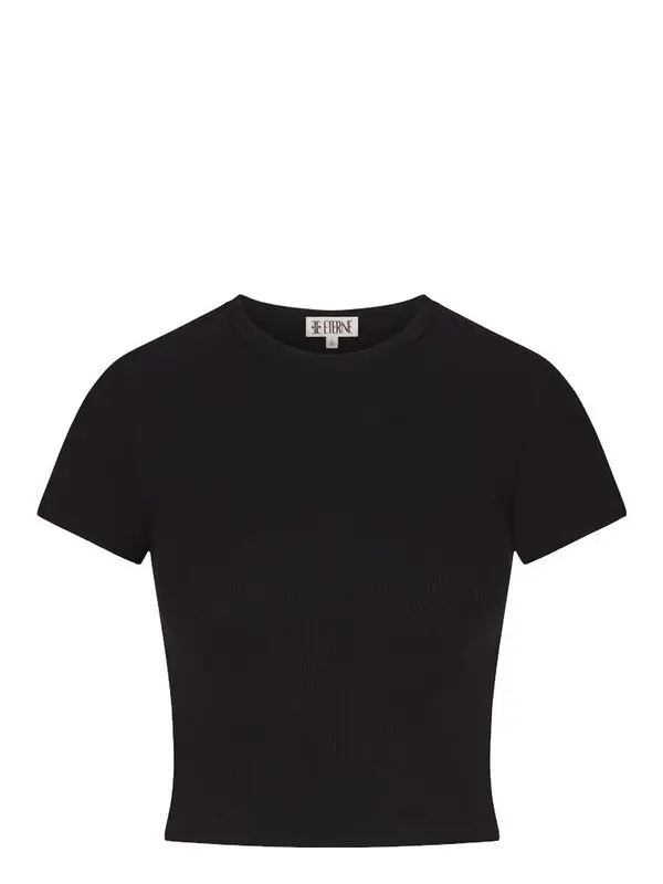 Eterne Short Sleeve Baby Tee - Black