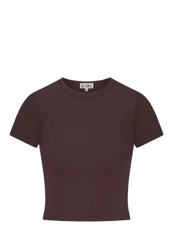 Eterne Short Sleeve Baby Tee - Brown