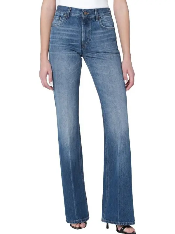 HAIKURE Flared Denim Jeans - Blue